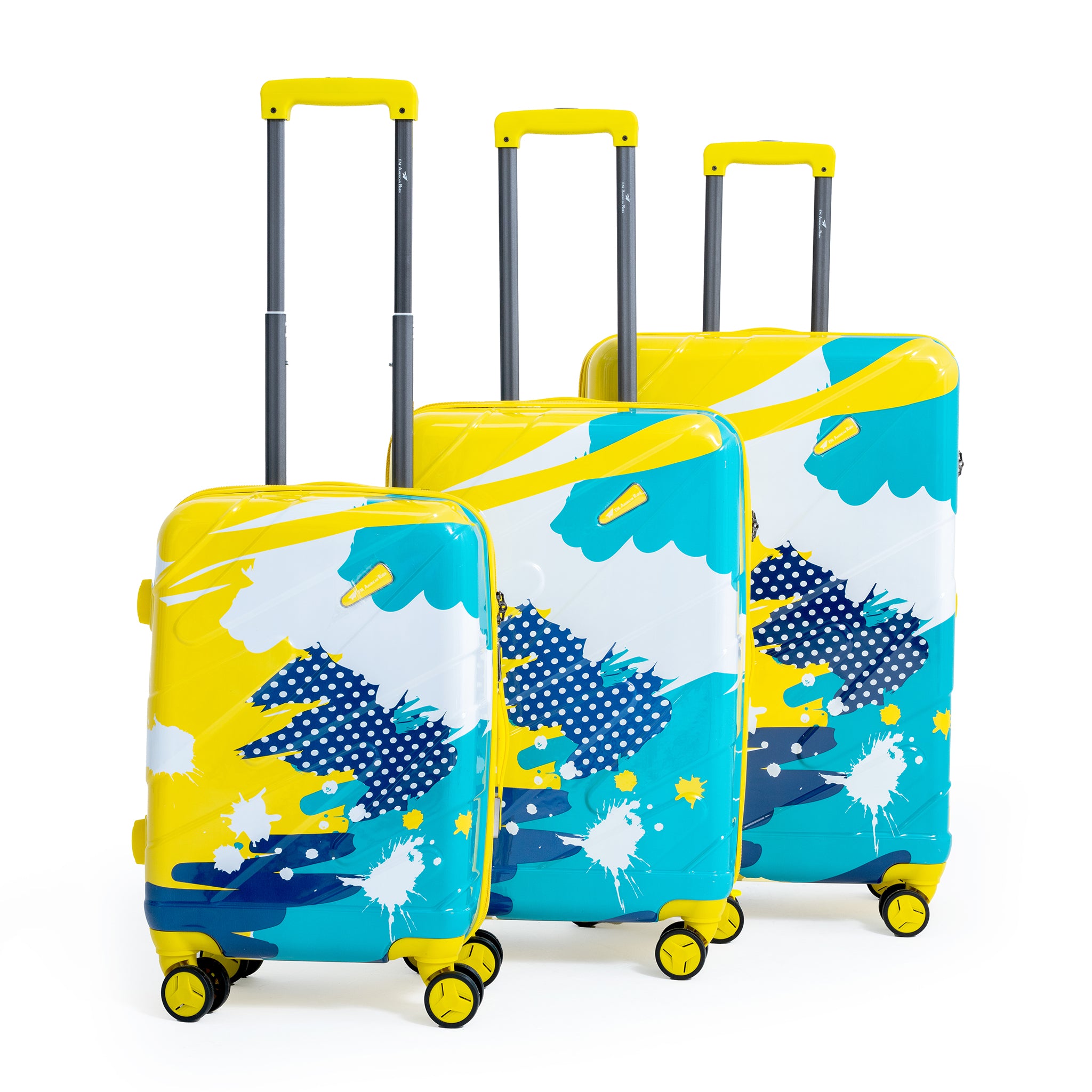 ENVY Yellow 3-Piece Trolley Bag Set – Small, Medium, Large – EMARATH