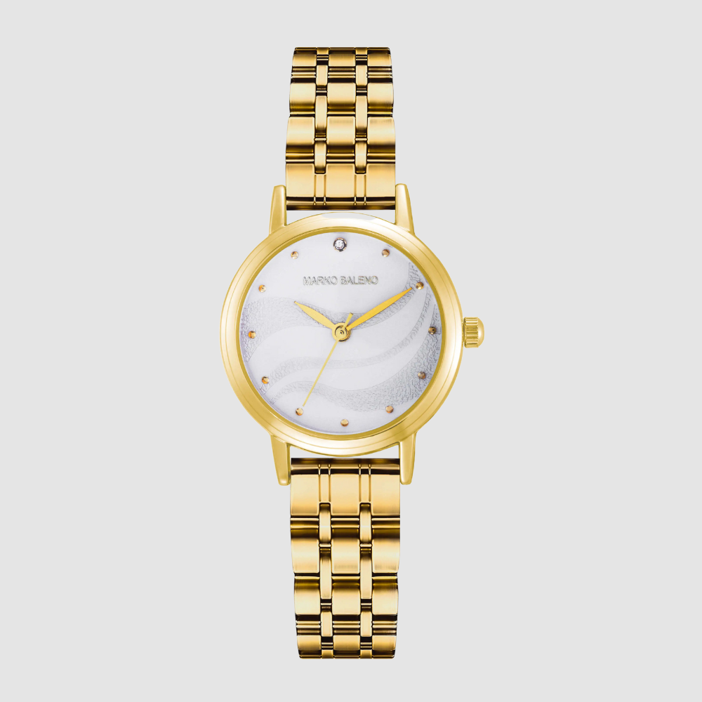 Elegant Women's Gold Watch - MARKO BALENO ALYAA MB204-E | Luxury Quartz ...